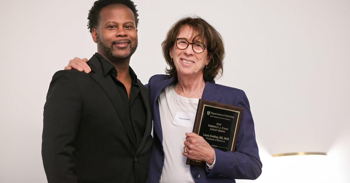Dr. Laura Svetkey Awarded the Inaugural 2024 Kimberley J. Evans Legacy ...