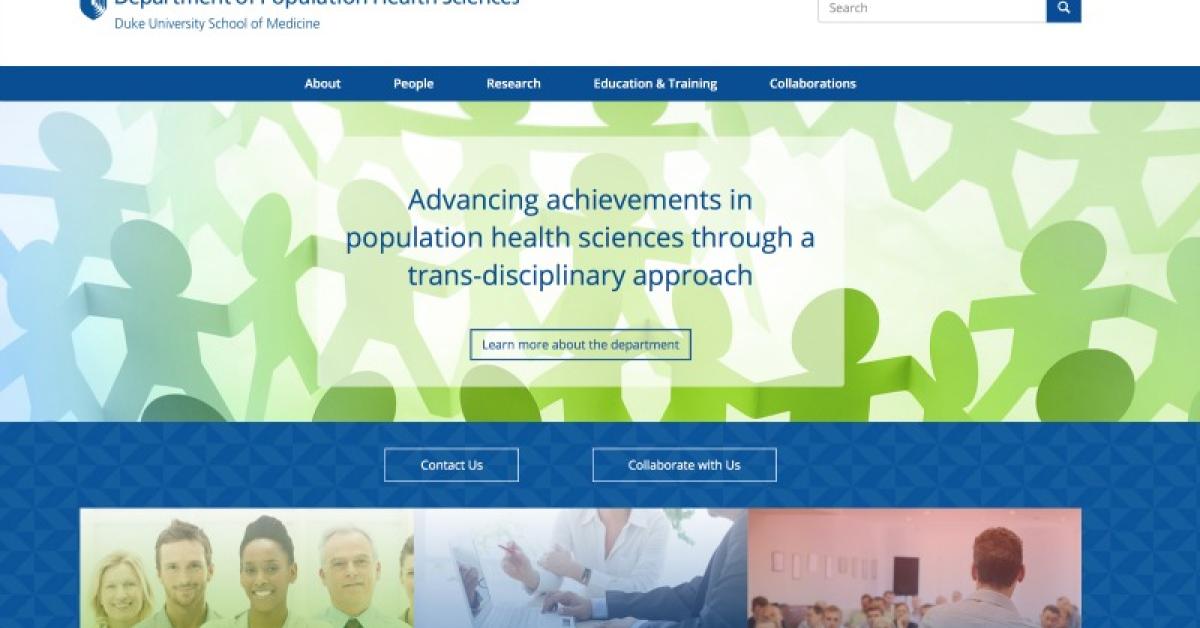 The newly launched Department of Population Health Sciences at Duke ...